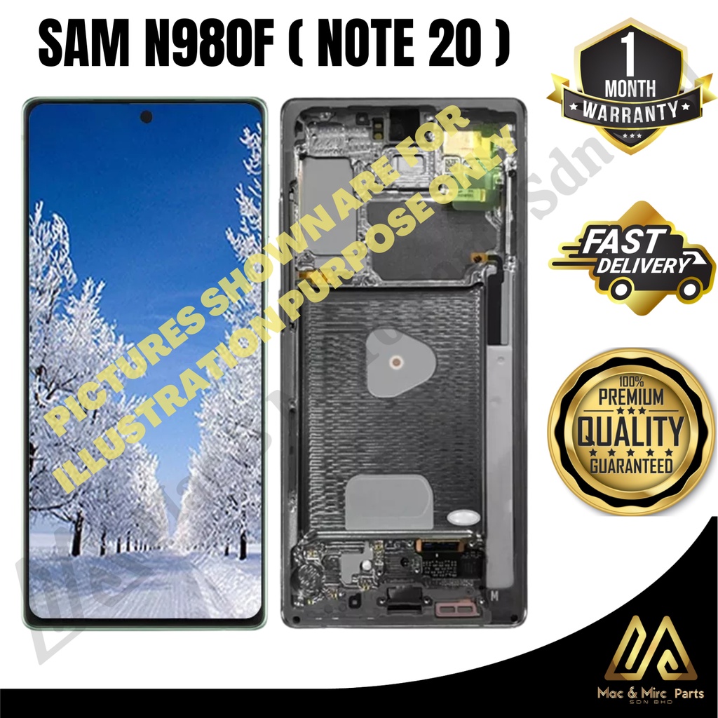 SAMSUNG N980F ( NOTE 20 ) ORIGINAL FULLSET LCD TOUCH DIGITIZER ...