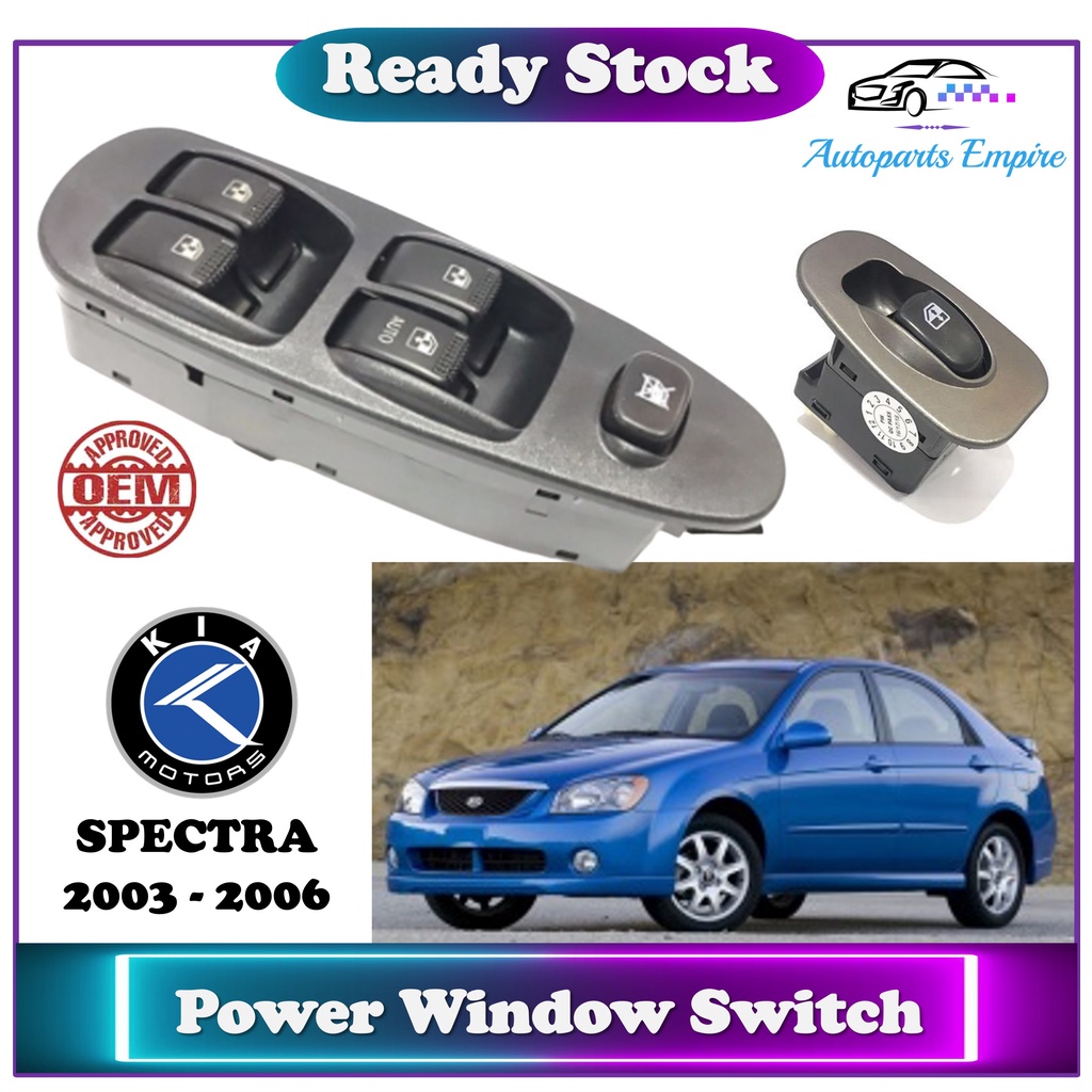 Kia Spectra 】 Main & Sub Power Window Switch / Suis Tingkap ( 2003 ...