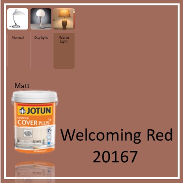 Jotun Paint 1L Essence Cover Plus Matt 20167 Welcoming Red / wall paint ...