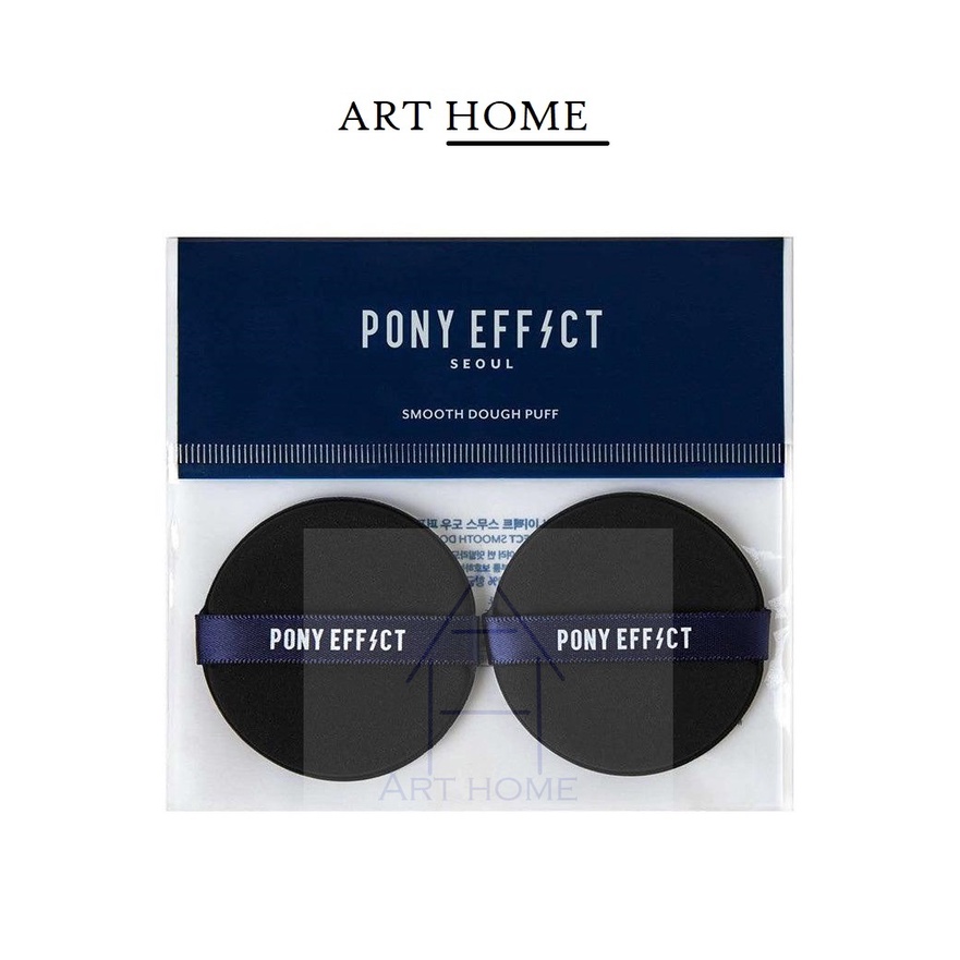Pony Effect Makeup Foundation Cushion Puff - 2 pcs (Smooth Dough Puff ...