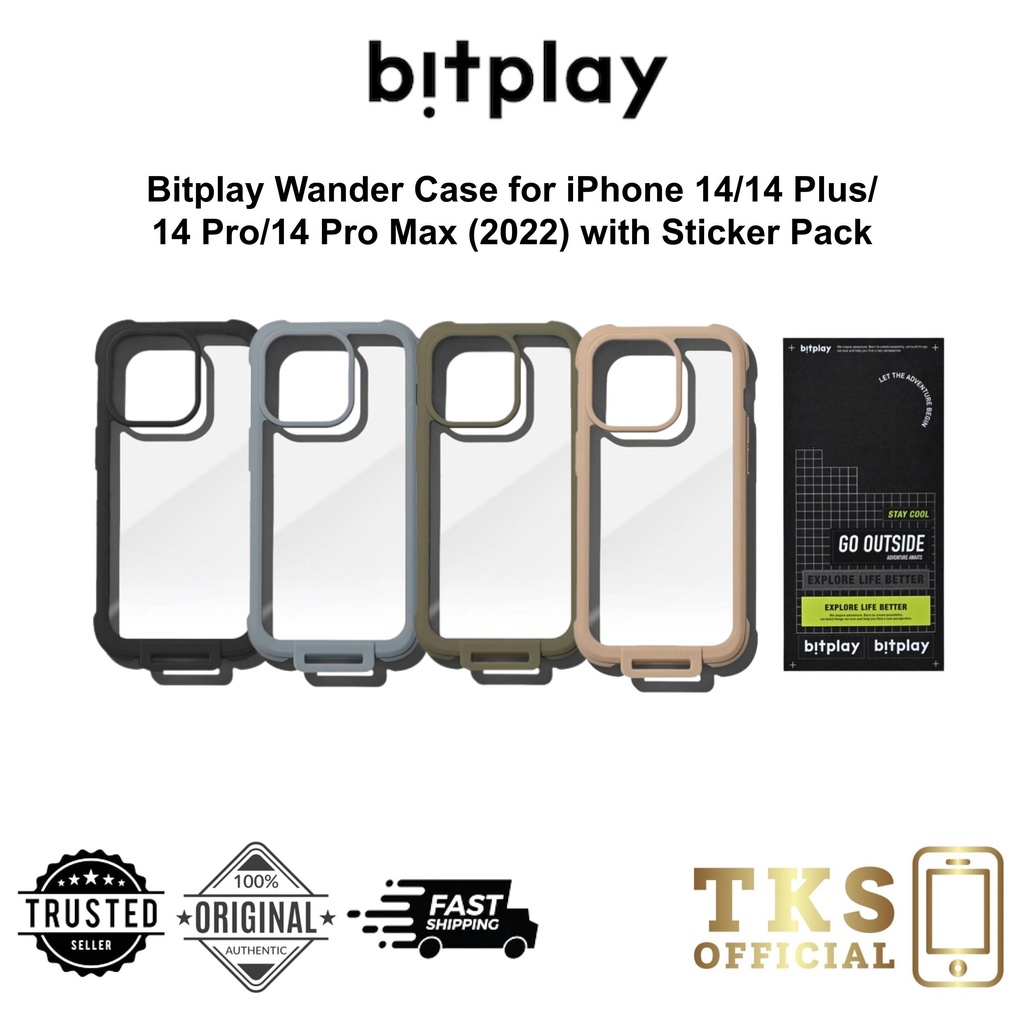 Bitplay Wander Case for iPhone 14/14 Plus/ 14 Pro/14 Pro Max (2022) with Sticker Pack | Shopee ...