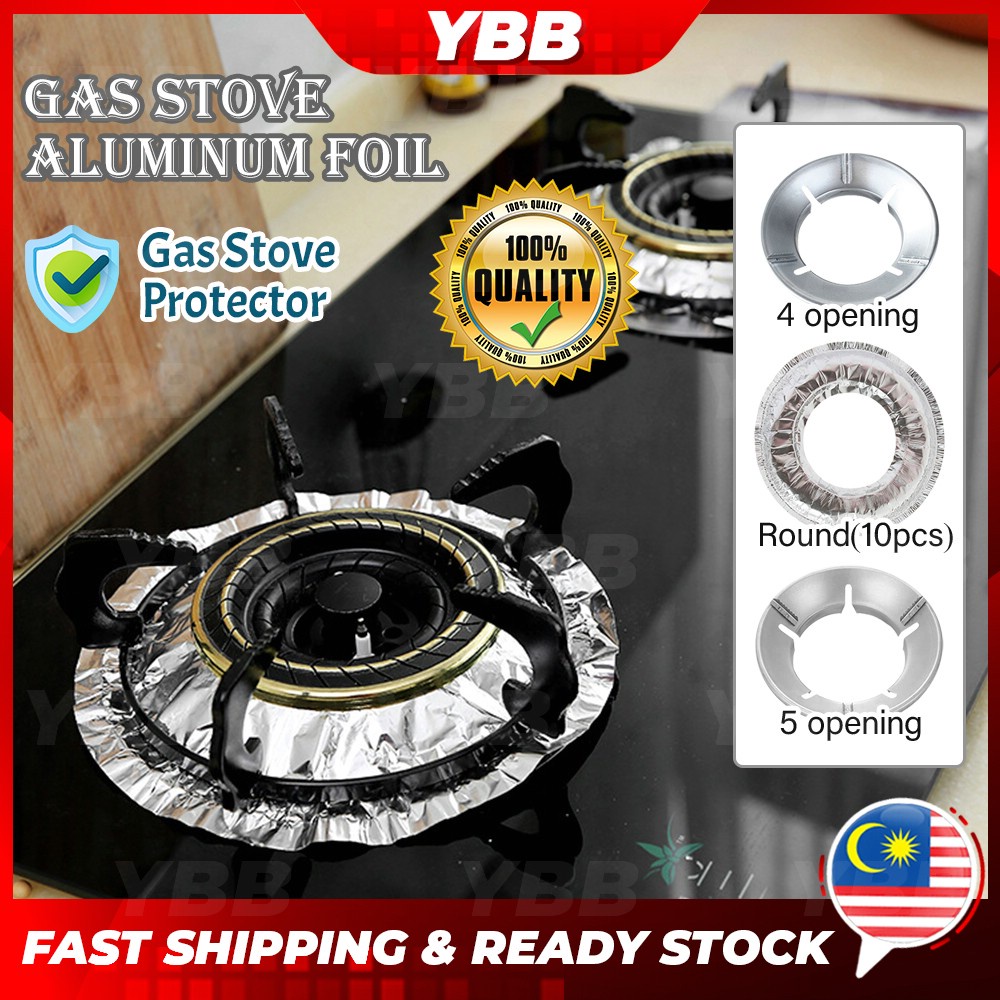 YBB Gas Stove Fire Wind Proof Energy Saver Cover Cooktop Mesh Kitchen ...