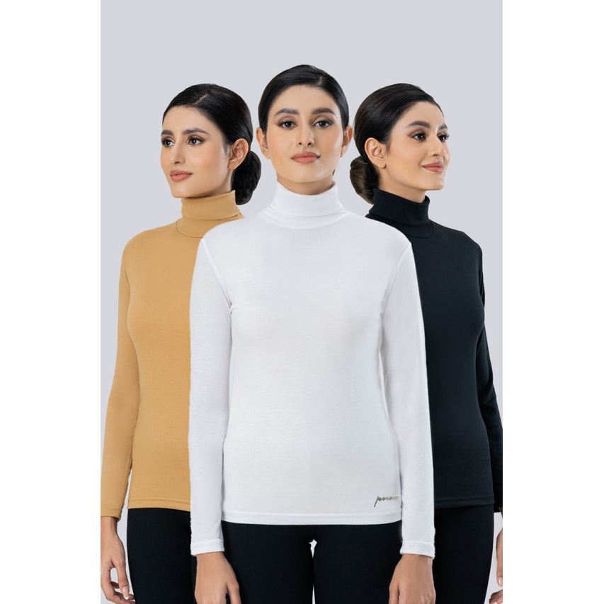 Jovian Turtle Neck Inner Blouse (3pcs/set) | Shopee Malaysia