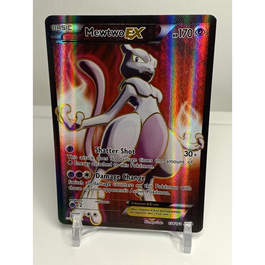 Pokemon TCG | Grade A | Mewtwo EX (158/162) Full Art Ultra Rare (EN ...