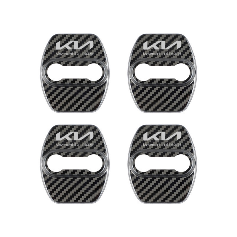 4pcs Stainless Car door lock cover Emblems Case For Kia Morning Seltos ...