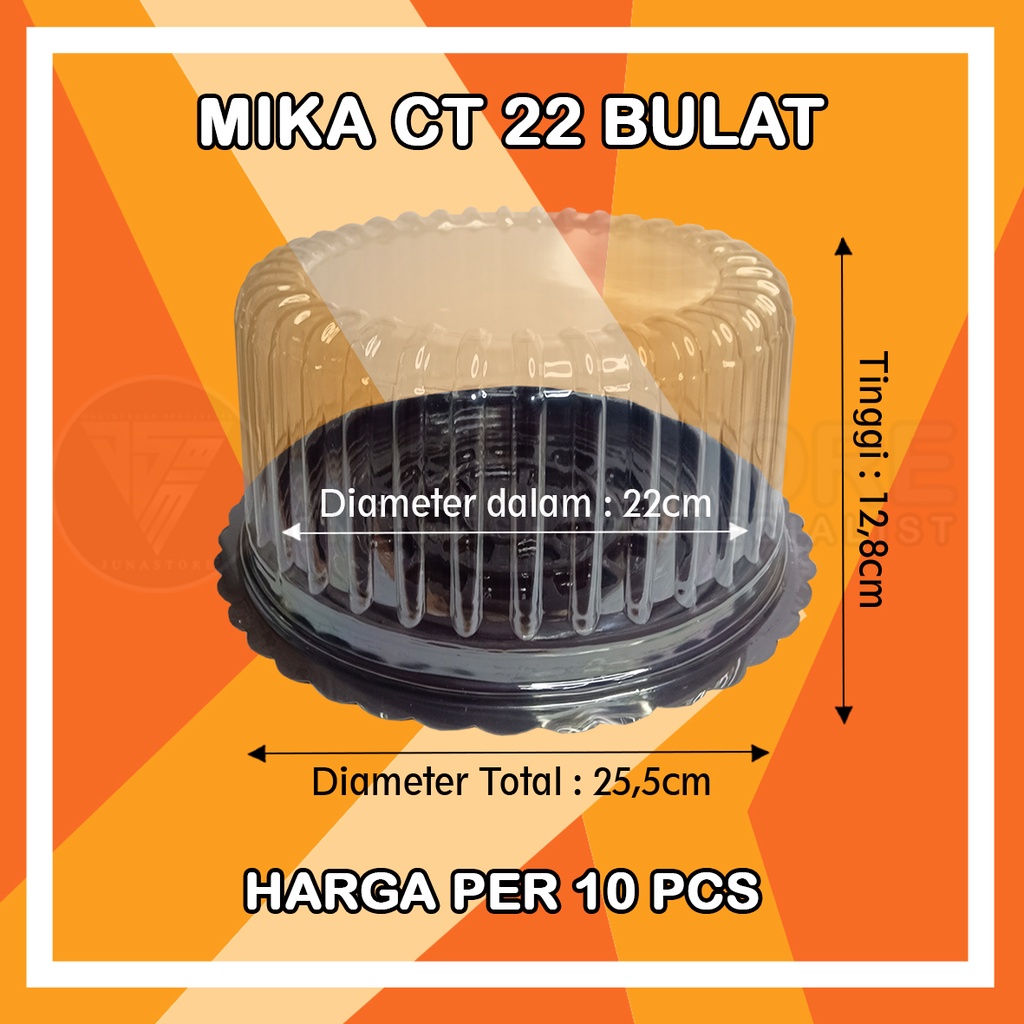 Mika CT-22 round brown base + lid (10pcs) | Shopee Malaysia