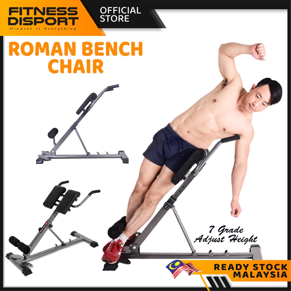 Roman Bench Chair Stool Foldable Stand-Up Indoor Fitness Abs Board ...