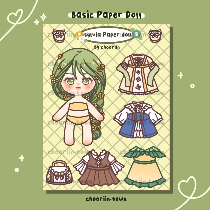 Female Basic Paper Doll] Old School Toys Disassembly BP - Paper Doll ...