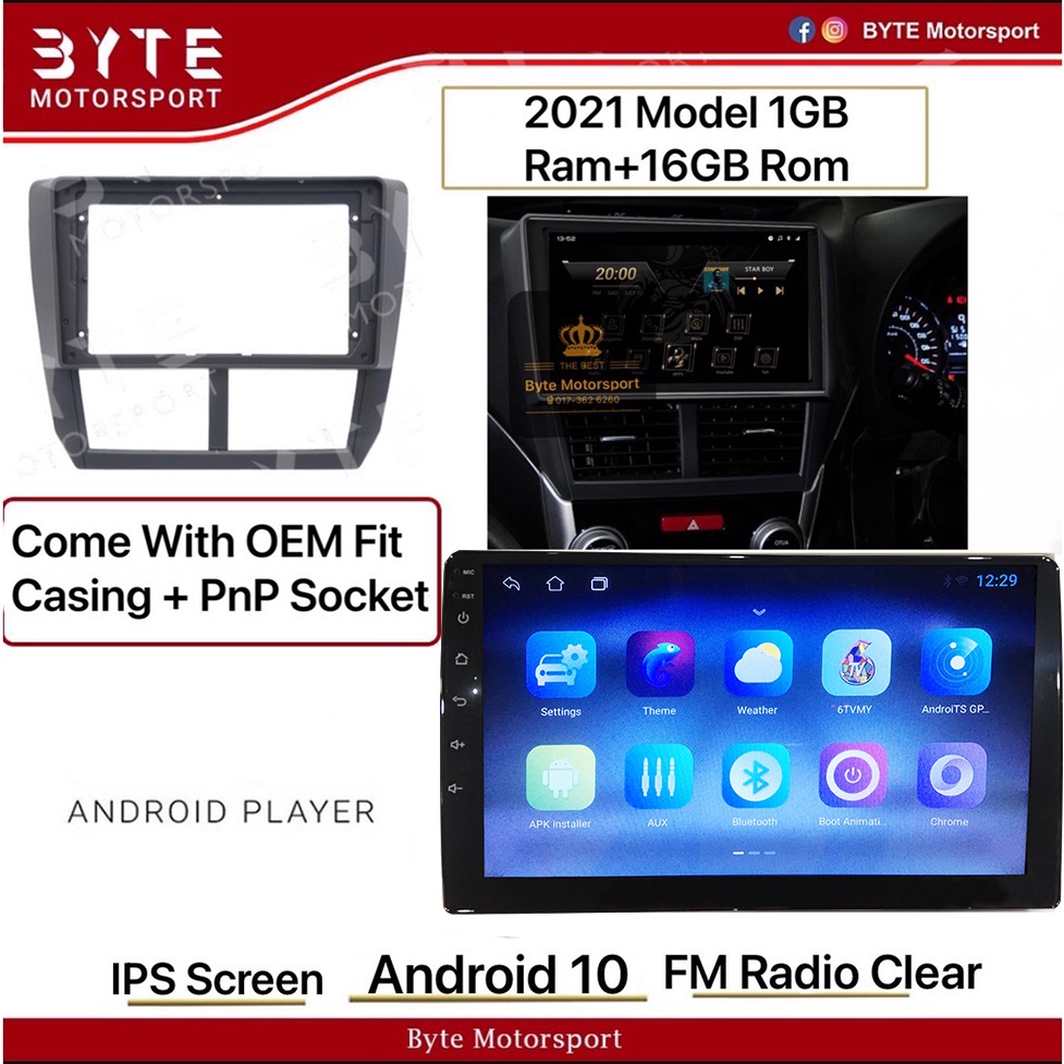 🇲🇾 🏧Economy Set🏧 [1+16] Subaru Impreza WRX Sti 2007-2014 Android Player ...