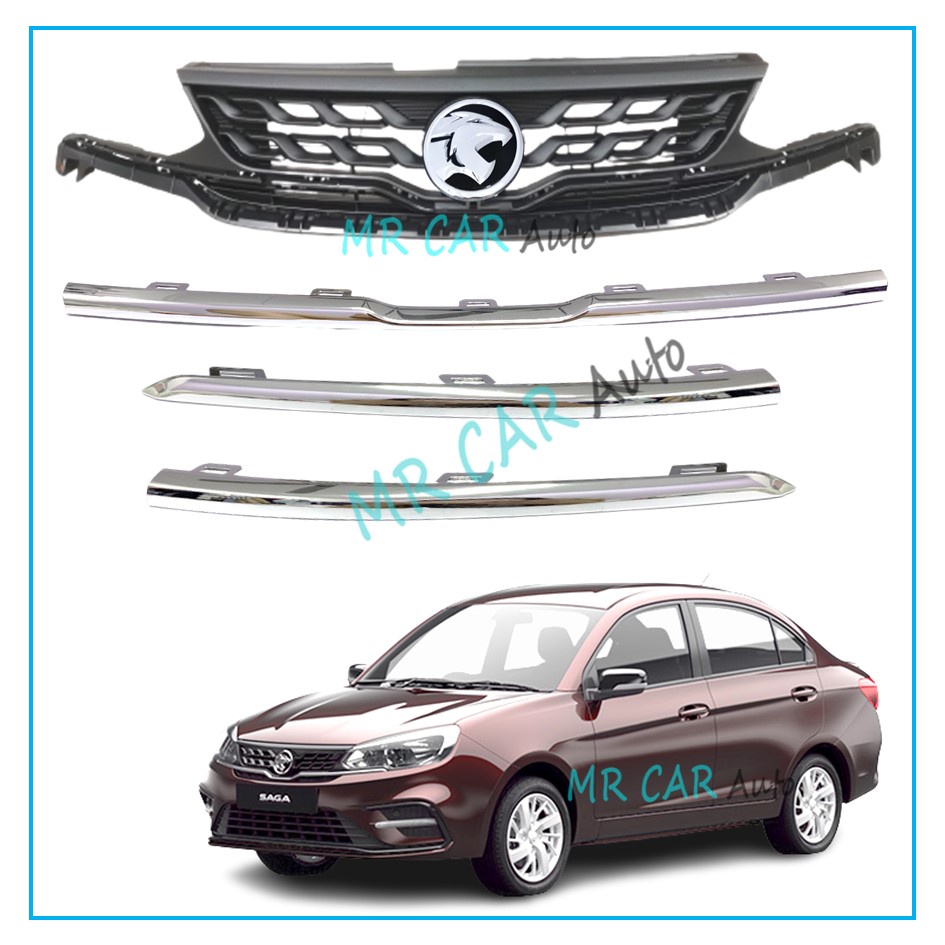 PROTON SAGA VVT 2022-2024 FRONT GRILLE AND LOGO | Shopee Malaysia