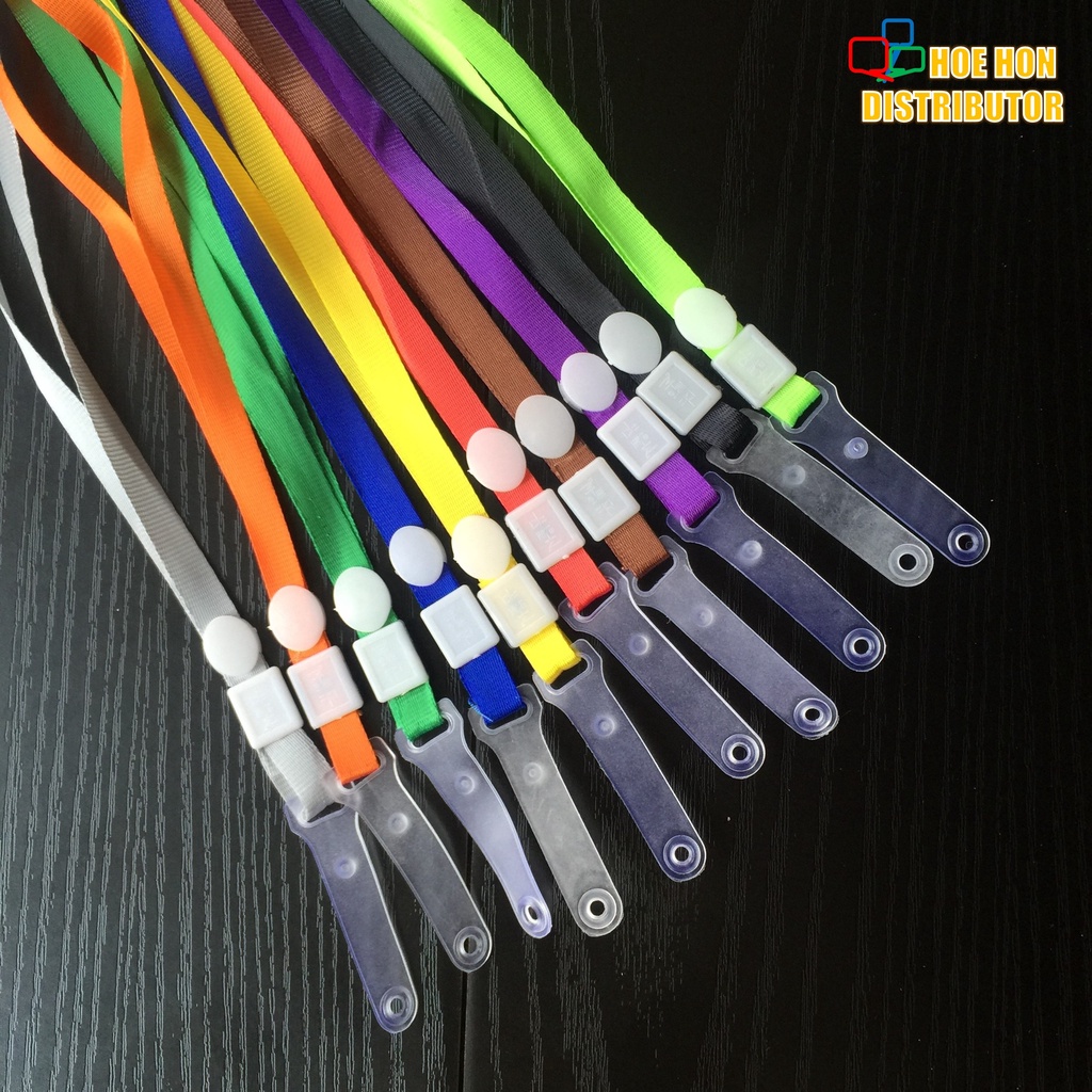 ID Holder Lanyard Loop Buckle PVC Name Batch Badge Tag Entry Pass ...
