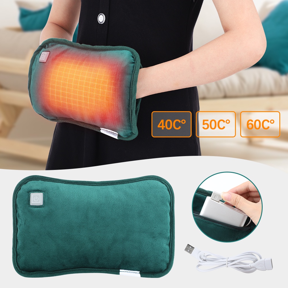 Portable USB Charging Thermal Electric Heater Flannelette Cover ...