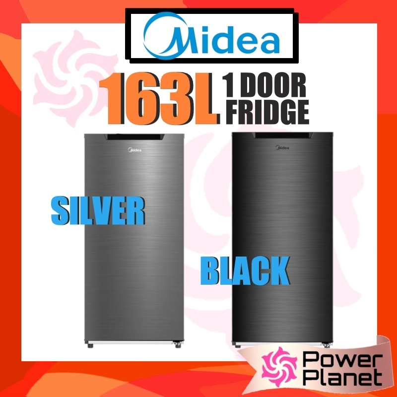 Midea 163L 1-Door Fridge MDRD229FGD42-MY (Silver) / MDRD229FGD28-MY (Black) / CHIQ (166L ...