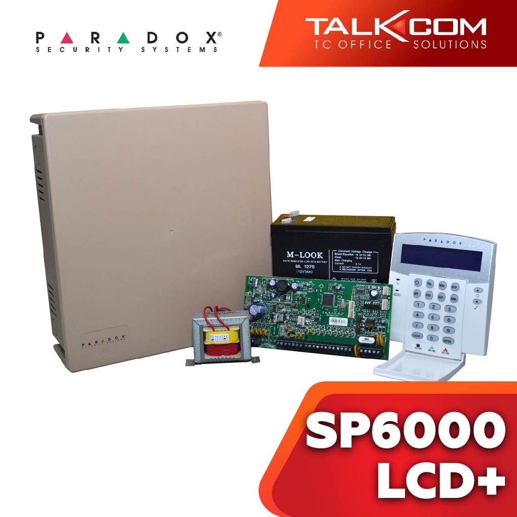 Paradox SP6000-LCD+ 8-zone on-board control expandable to 32-zone c/w ...