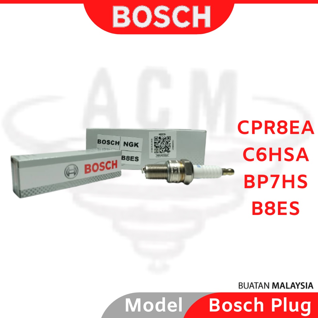 (100% Original) BOSCH Plug UR5DC CPR8EA / U5AC C6HSA / W7BC BP7HS ...