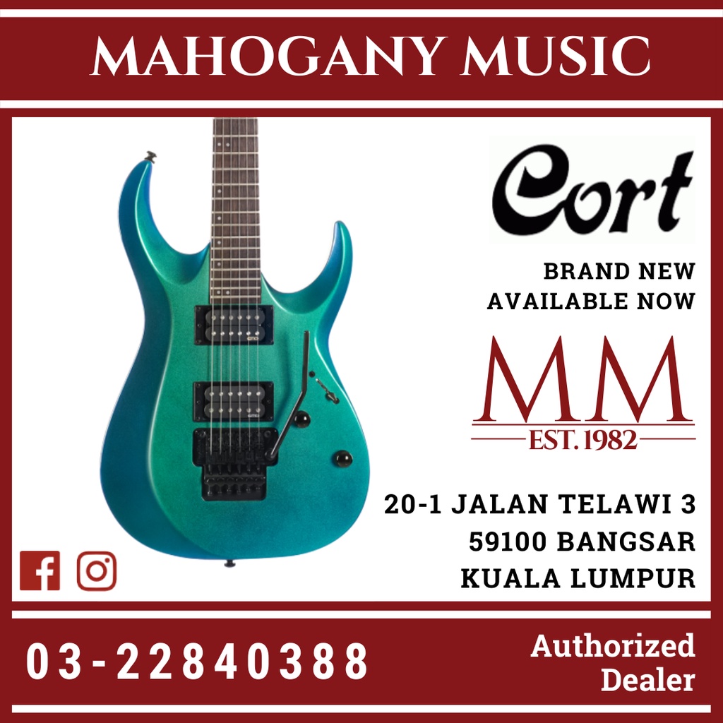 Cort X-300 Flip Blue Electric Guitar | Shopee Malaysia