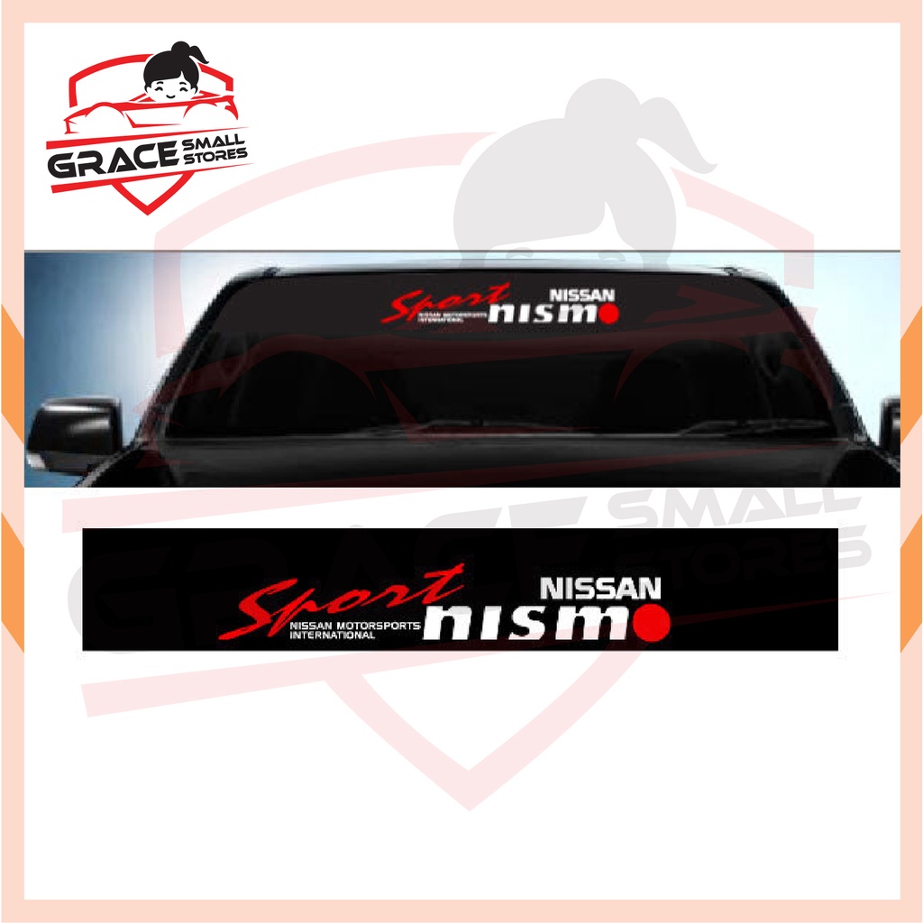 Nissan Nismo Front Windscreen Windshield Window Sticker Sports | Shopee ...