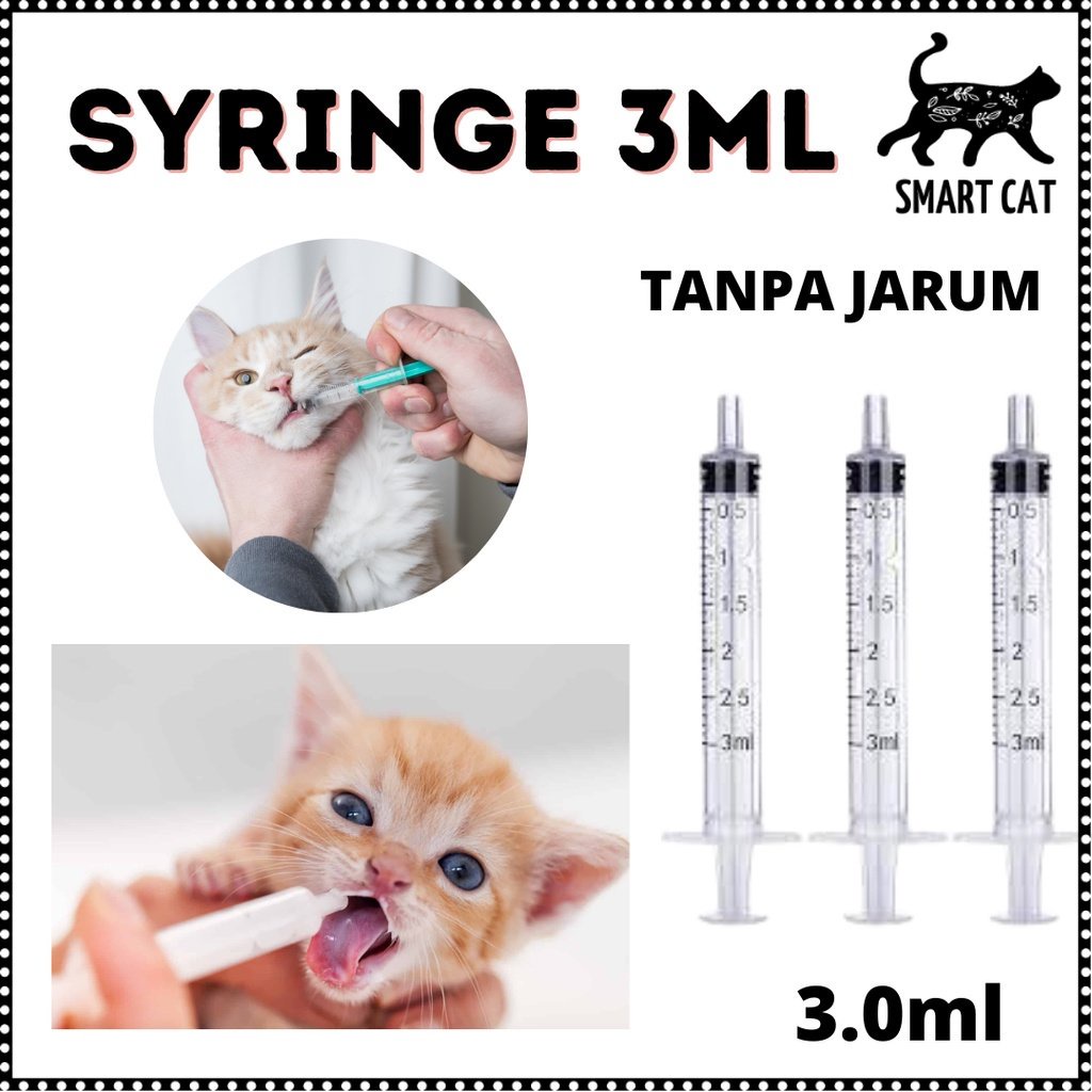 SmartCat Syringe Picagari 3ML Pet Medicine Feeder Cat Pills Capsule ...