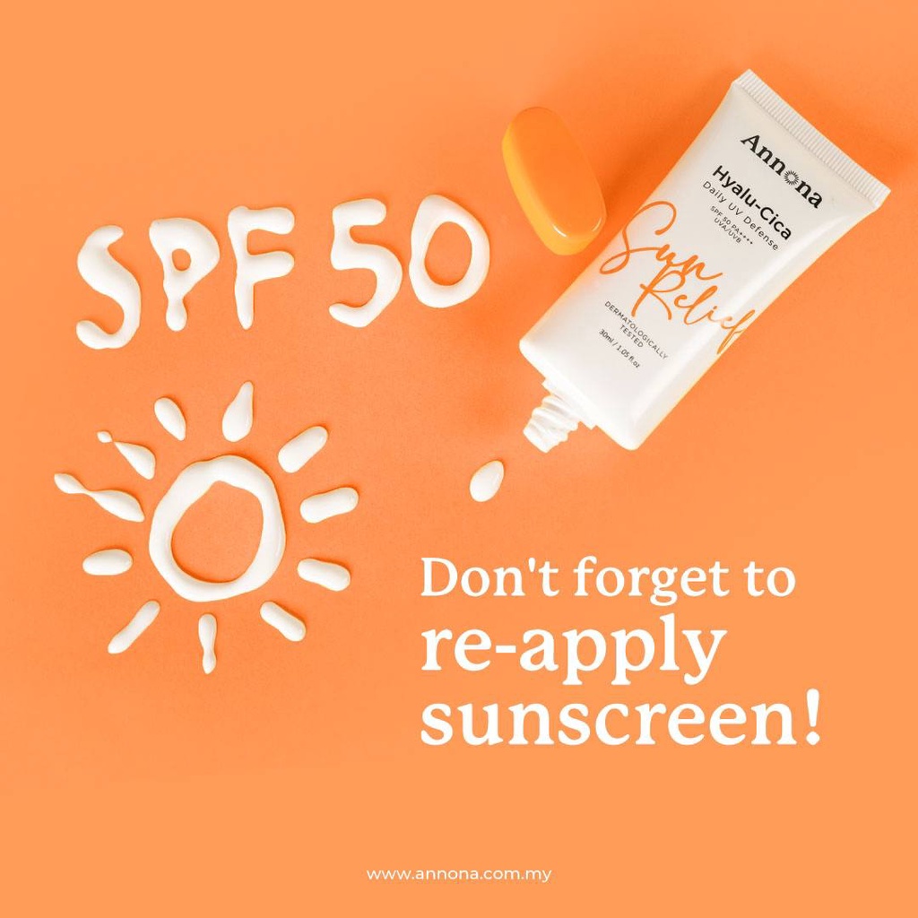 Face Sunscreen Hyalucica Annona Repair and Brightening Sunscreen SPF 50 ...
