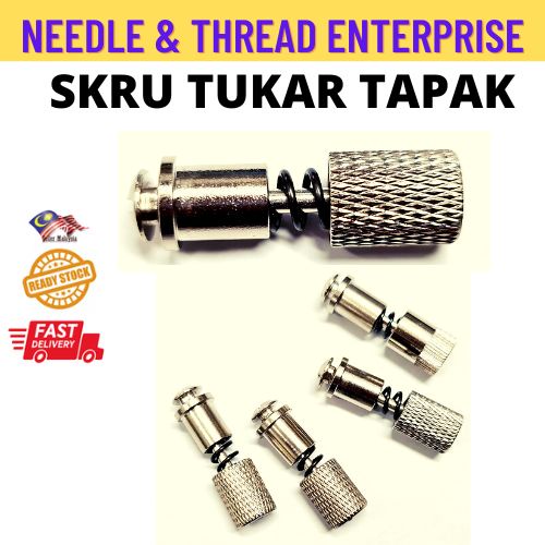 SKRU TUKAR TAPAK MESIN JAHIT INDUSTRI / CLAMPS SPRING / TAPAK SKRU ...