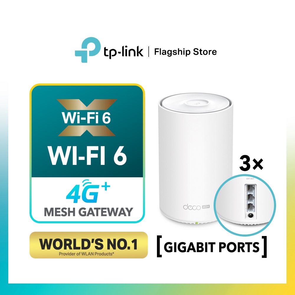 TP-Link Deco X50-4G AX3000 4G+ Whole Home WiFi 6 Gateway Mesh WiFi ...