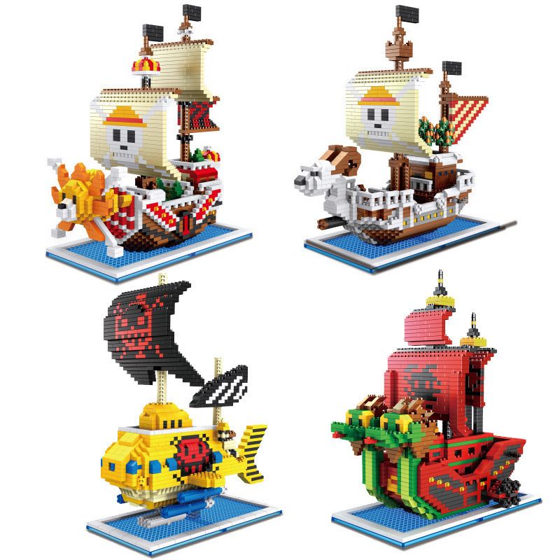 One Piece Pirate Ship Building Block Toys Collectibles Dolls Educate ...