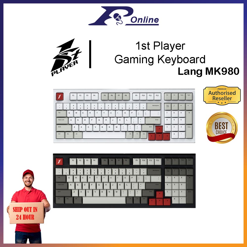 1st Player Lang MK980 & MK980 Pro RGB Light Mechanical Keyboard 98-key ...