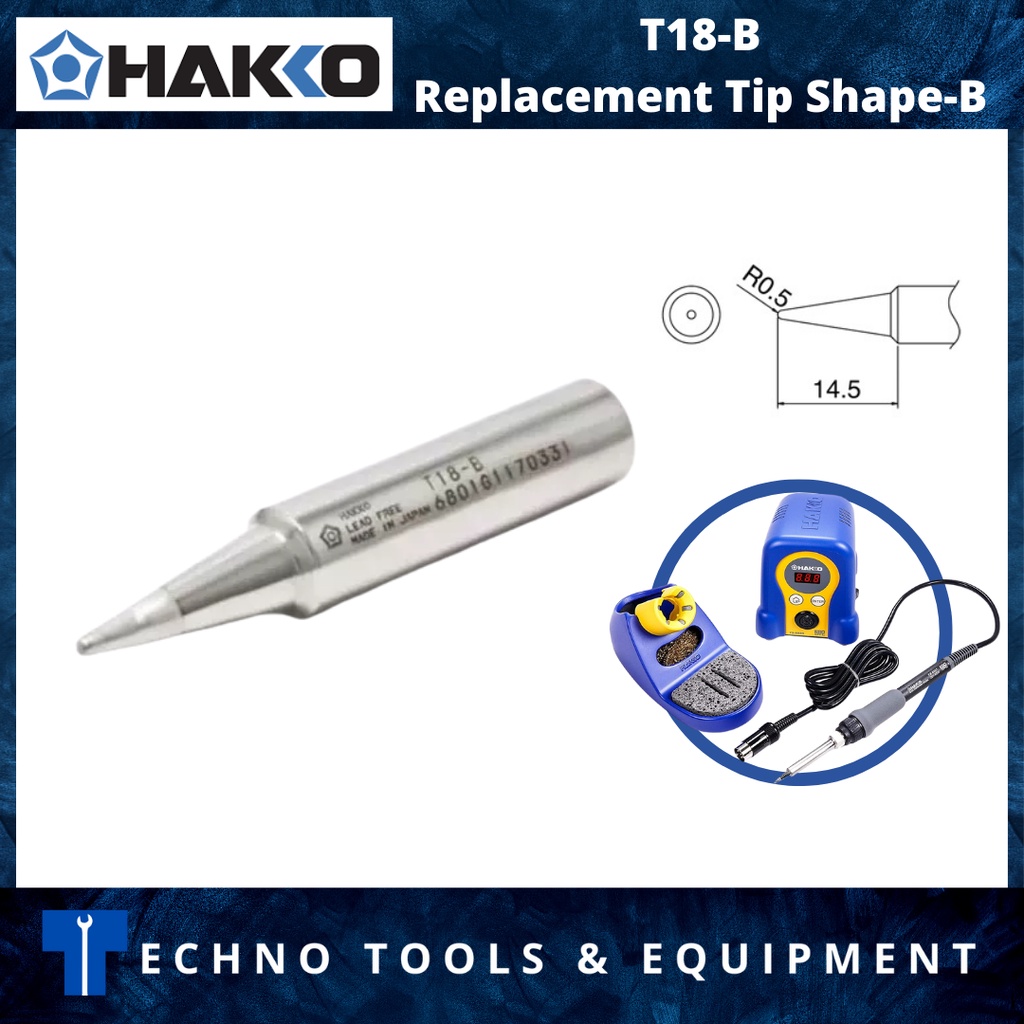 HAKKO Replacement Parts for FX-888D Digital Soldering Station ( T18 Series Solder Tips ) -100% ...