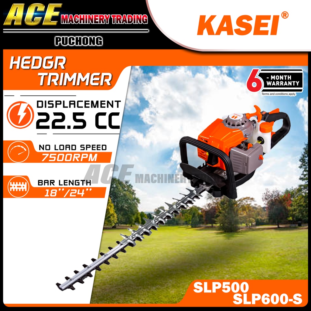 KASEI SLP500 & SLP600S 2-Stroke Petrol Hedge Trimmer Cutter Complete ...
