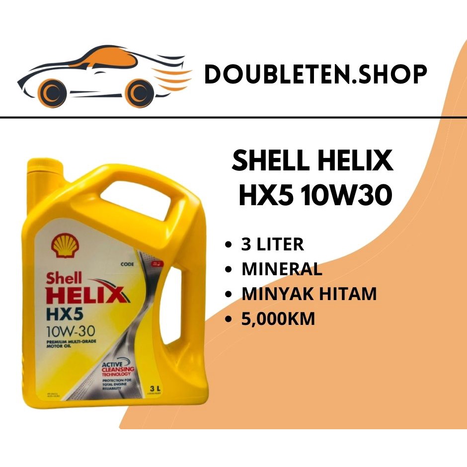 Shell Helix HX5 10W-30 Premium Multi Grade Motor Oil Engine Oil 3Liter ...