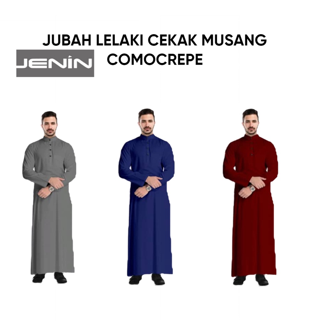 Jubah Lelaki Berkolar comocrepe Muslimin Jubah Imam haji Umrah Viral ...