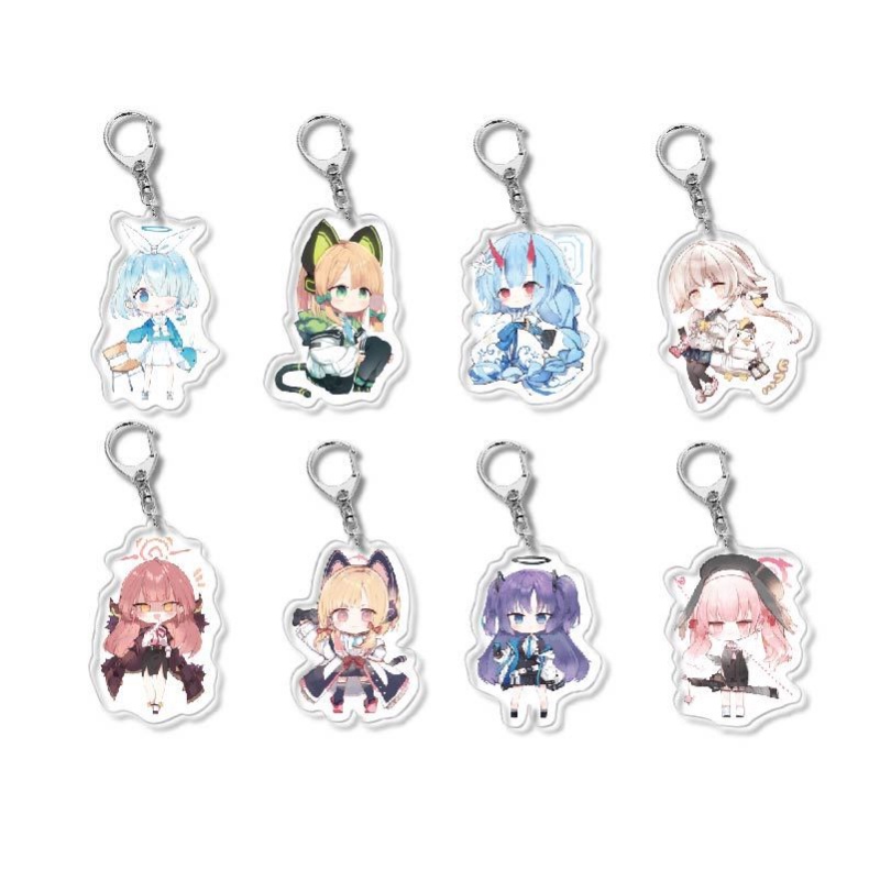 Arona Sorasaki Hina Shiroko Anime Keychain Women Blue Archive Acrylic ...