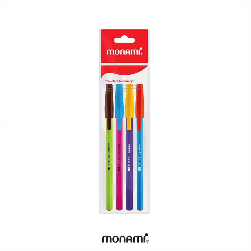 Monami Ballpoint Pen Model 153 Stick Vivid | Shopee Malaysia