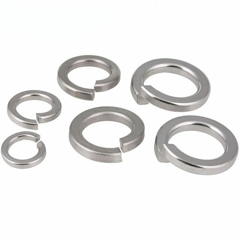 5-100PCS 304 Stainless Steel Metric Split Lock Spring Washers All Size ...