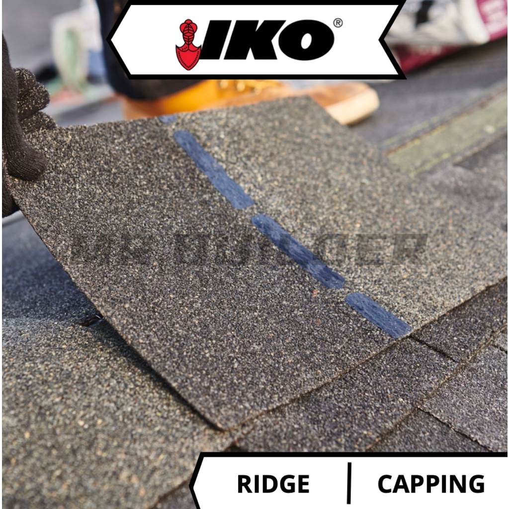 (Per Metre) IKO Hip & Ridge 12 Ridge Cap Shingle Rabung Capping ...