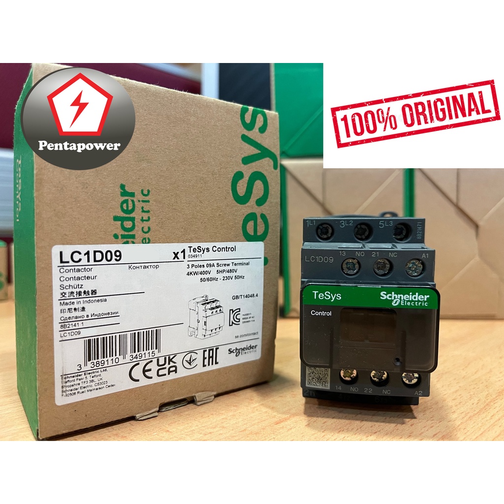 SCHNEIDER LC1D09 CONTACTOR 9AMP 3POLE (AC) LC1D09B7 LC1D09D7 LC1D09E7 LC1D09F7 LC1D09M7 LC1D09U7 ...