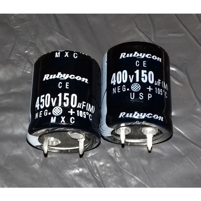 150uf 400v 450v Rubycon aluminum electrolytic capacitor 22x25mm ...