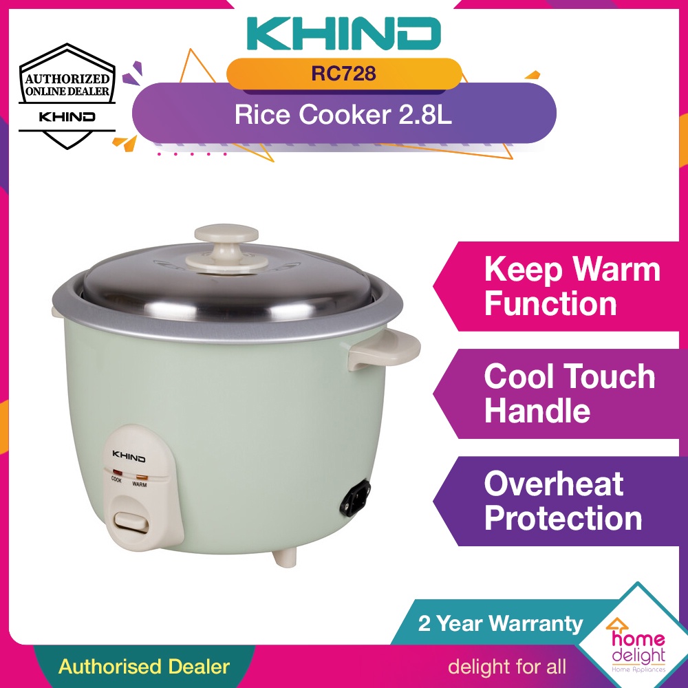 Khind Rice Cooker 2.8L RC728 RC828N (Color Selection) | Shopee Malaysia