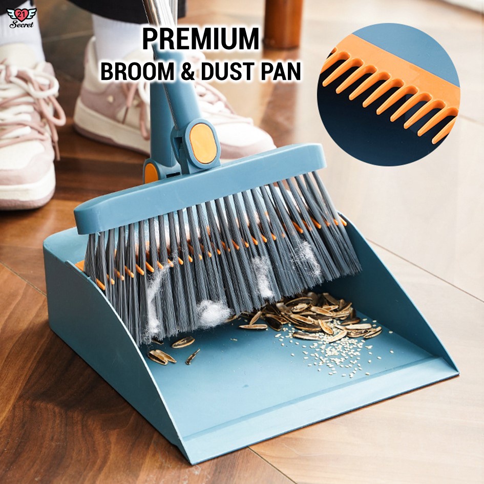2 In 1 Broom And Dustpan Set Magic Broom Foldable Sweeper Penyapu ...