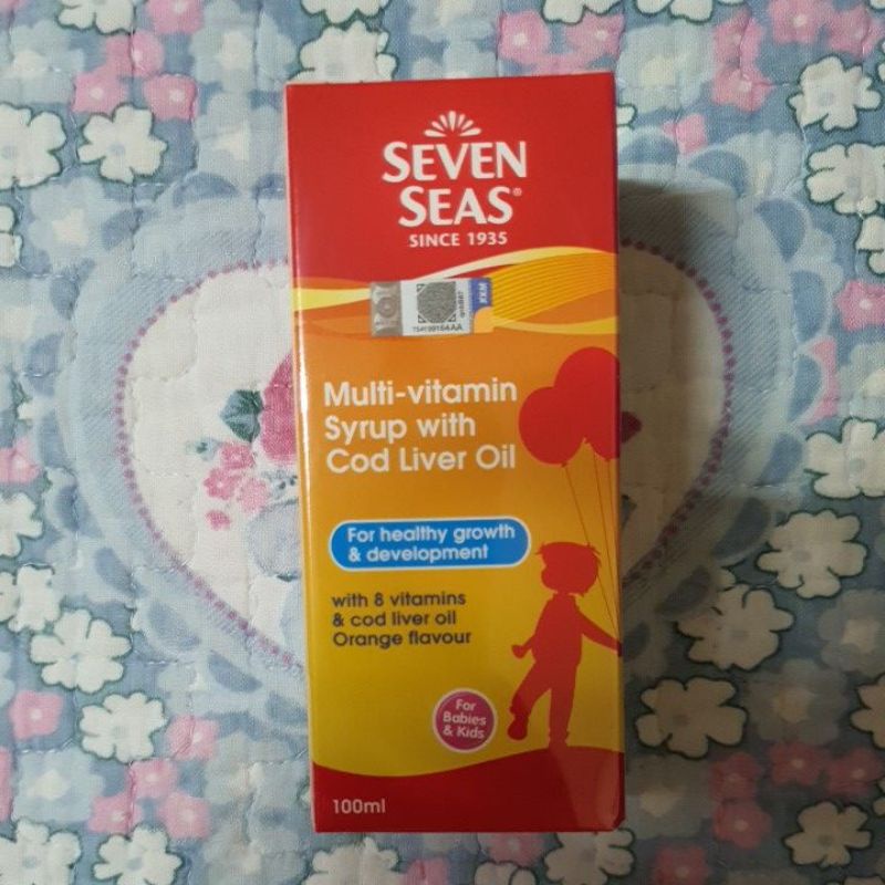 Seven Seas Multi-Vitamin Syrup With Cod Liver Oil 100ml (Expiry Date:02 ...