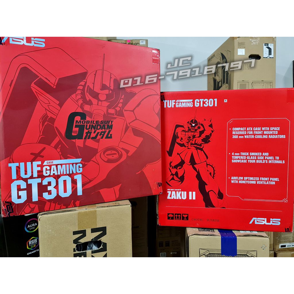 [CLEARANCE] Asus GT-301 Zaku Gundam Mid tower Casing GAMING ATX ...