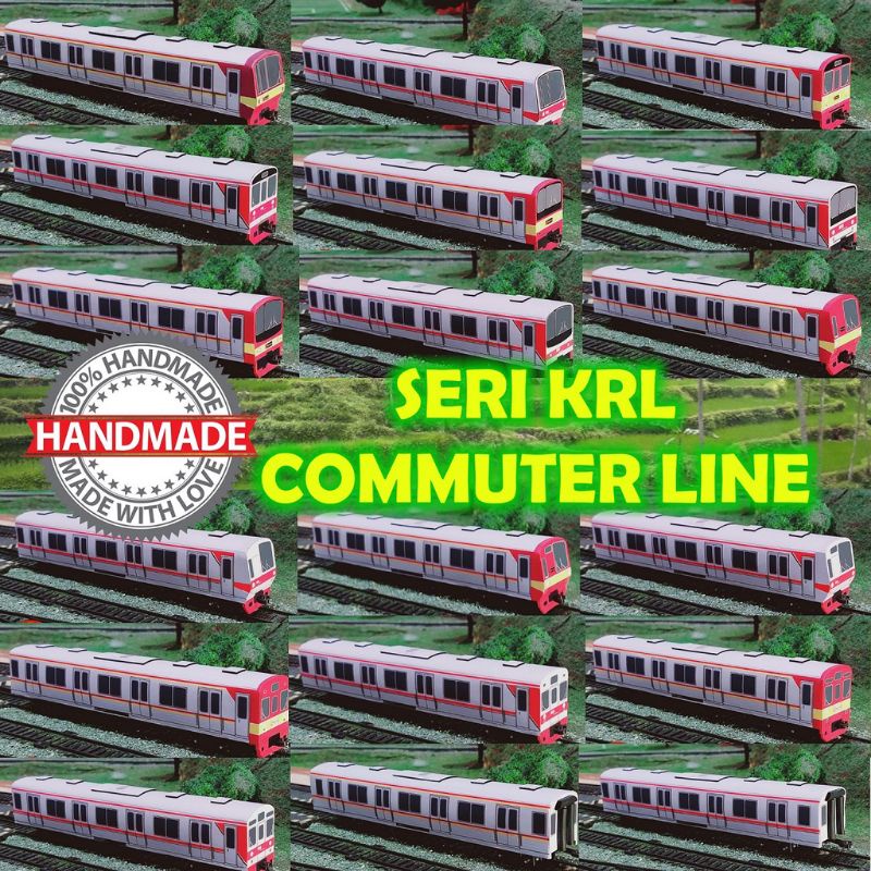 Indonesian Train KRL Series (Electric Train)/HANDMADE | Shopee Malaysia