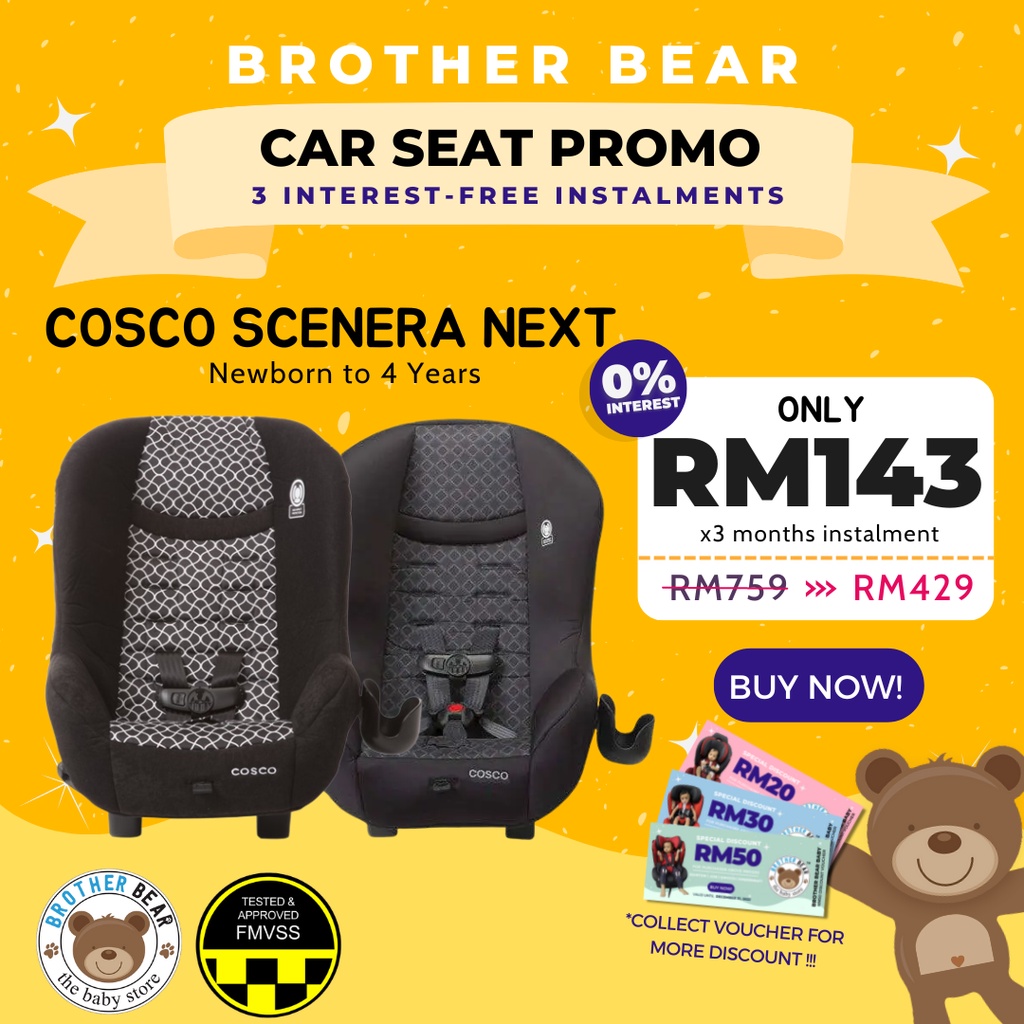 Cosco Scenera NEXT Convertible Car Seat (0-18kg) Slim Car Seat - Otto ...