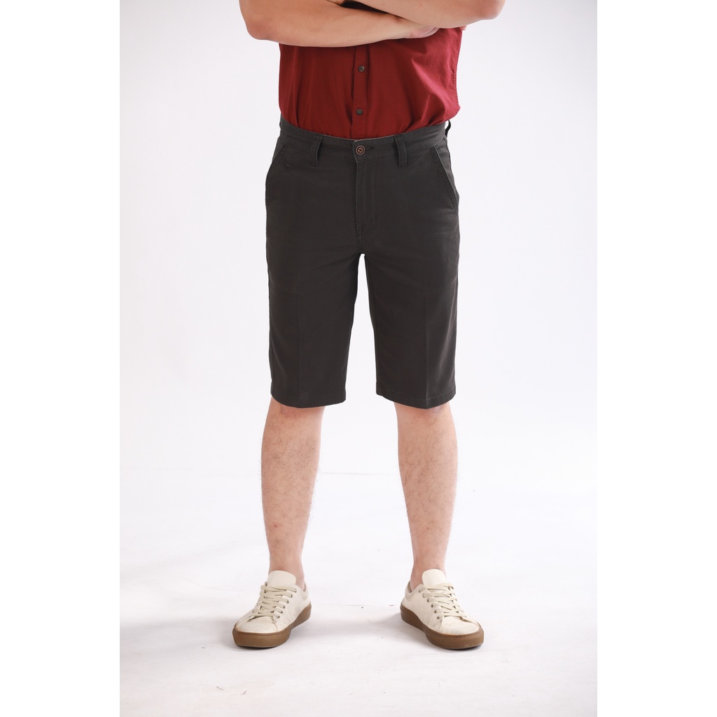 Dapper Men | Slim Fit Cargo Short Pants - Grey HPC10605S | Shopee Malaysia