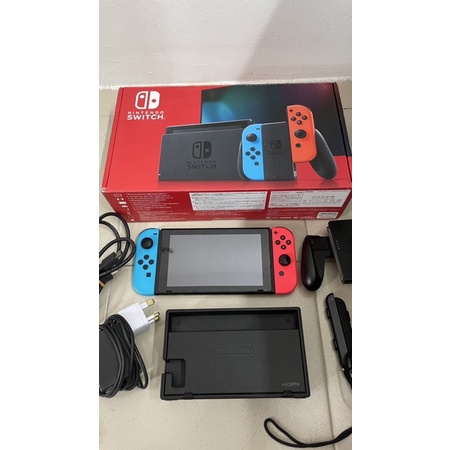 Preowned Nintendo Switch V2 Neon | Shopee Malaysia