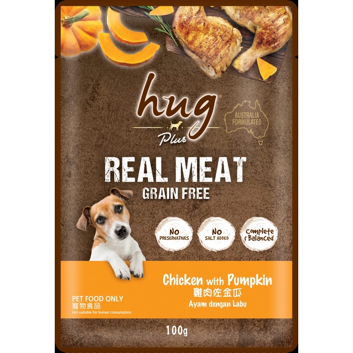 Hug Plus Dog Wet Food Pouch 100g( New Packaging) | Shopee Malaysia