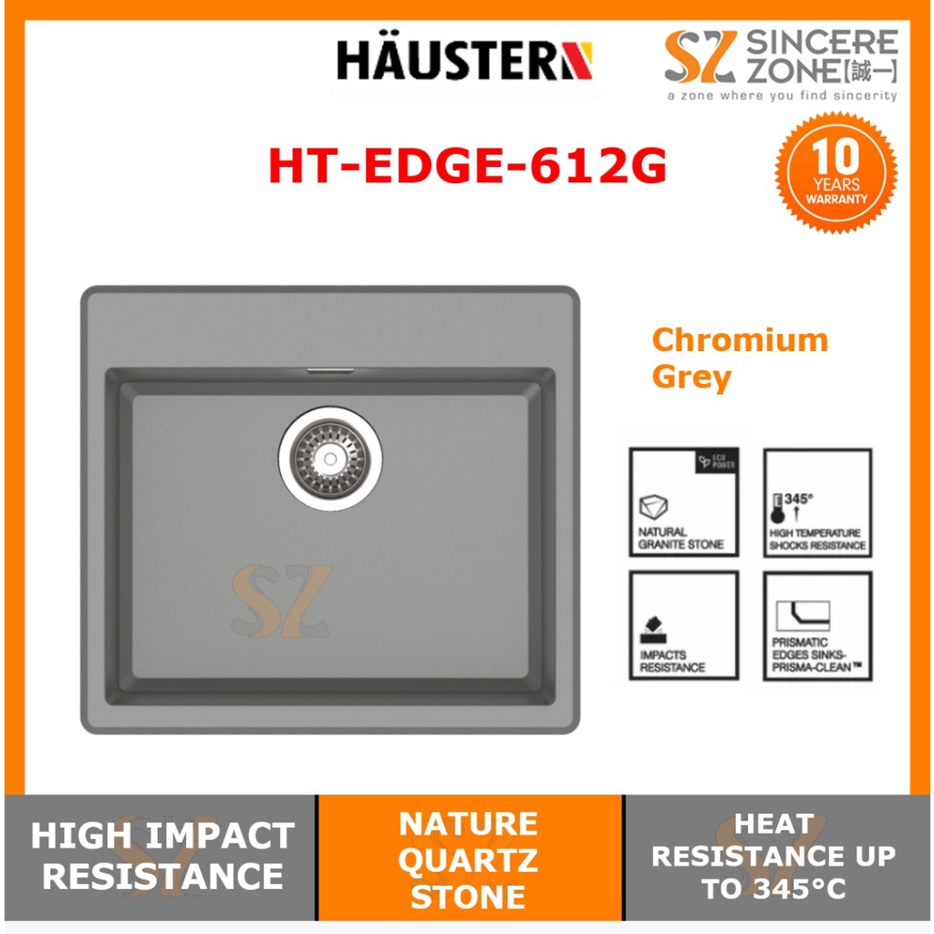 Haustern HT-EDGE-612B / HT-EDGE-612G Top Mount Granite Sink | Shopee ...