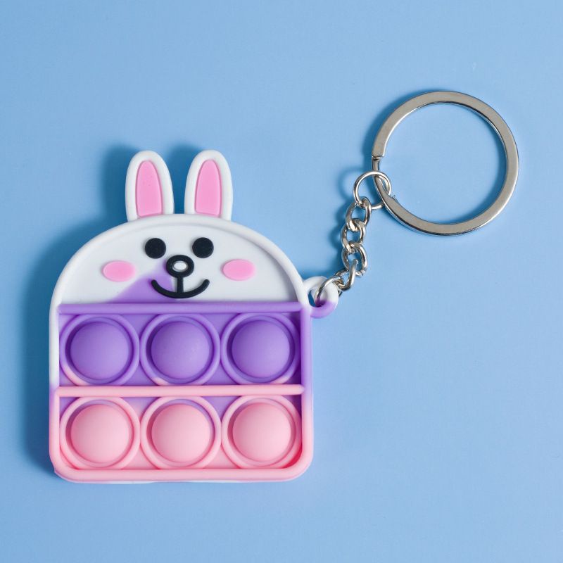 beetoys Mini Key Chain Pop It Fidget Toy Pop-Its Keychain 玩具迷你灭鼠先锋钥匙扣 ...