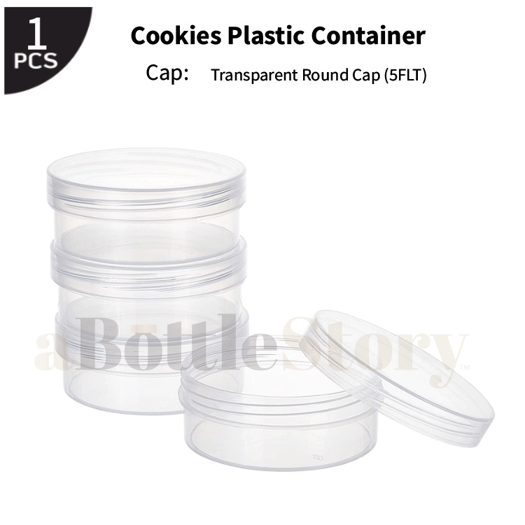 Cookies Plastic Container (Round 5FLT) | Shopee Malaysia