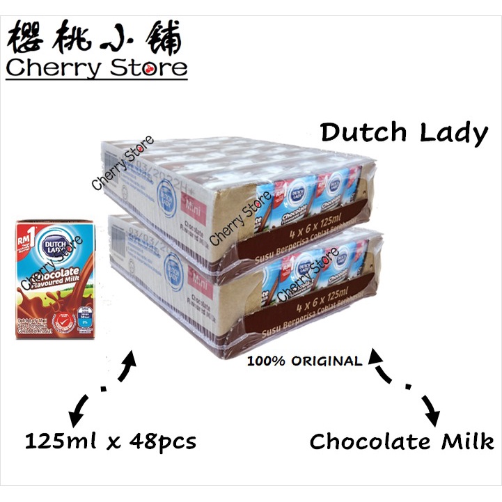 Dutch Lady Kids Mini Chocolate Milk 125mlx48pcs | Shopee Malaysia